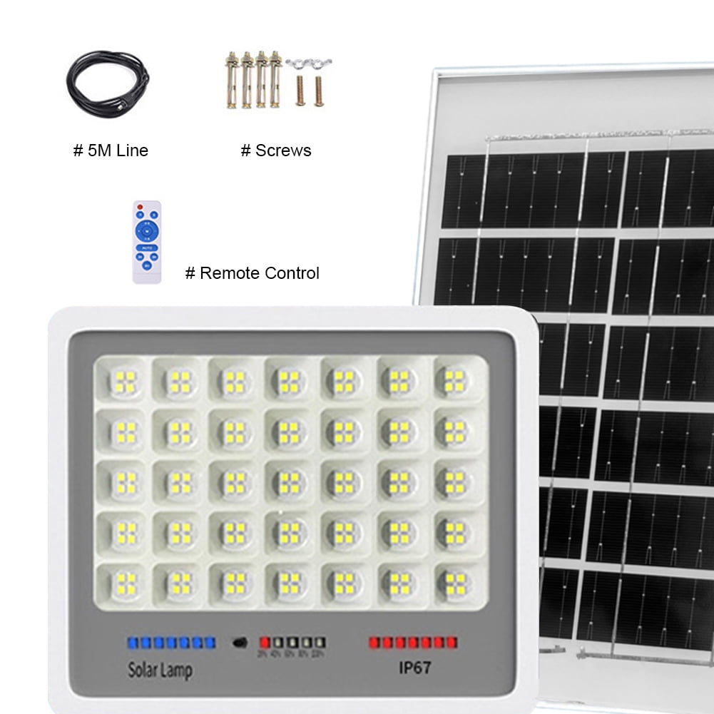 Solar Street Flood Lights Outdoor - 300WSolar Parking Lot Lights Dusk ...