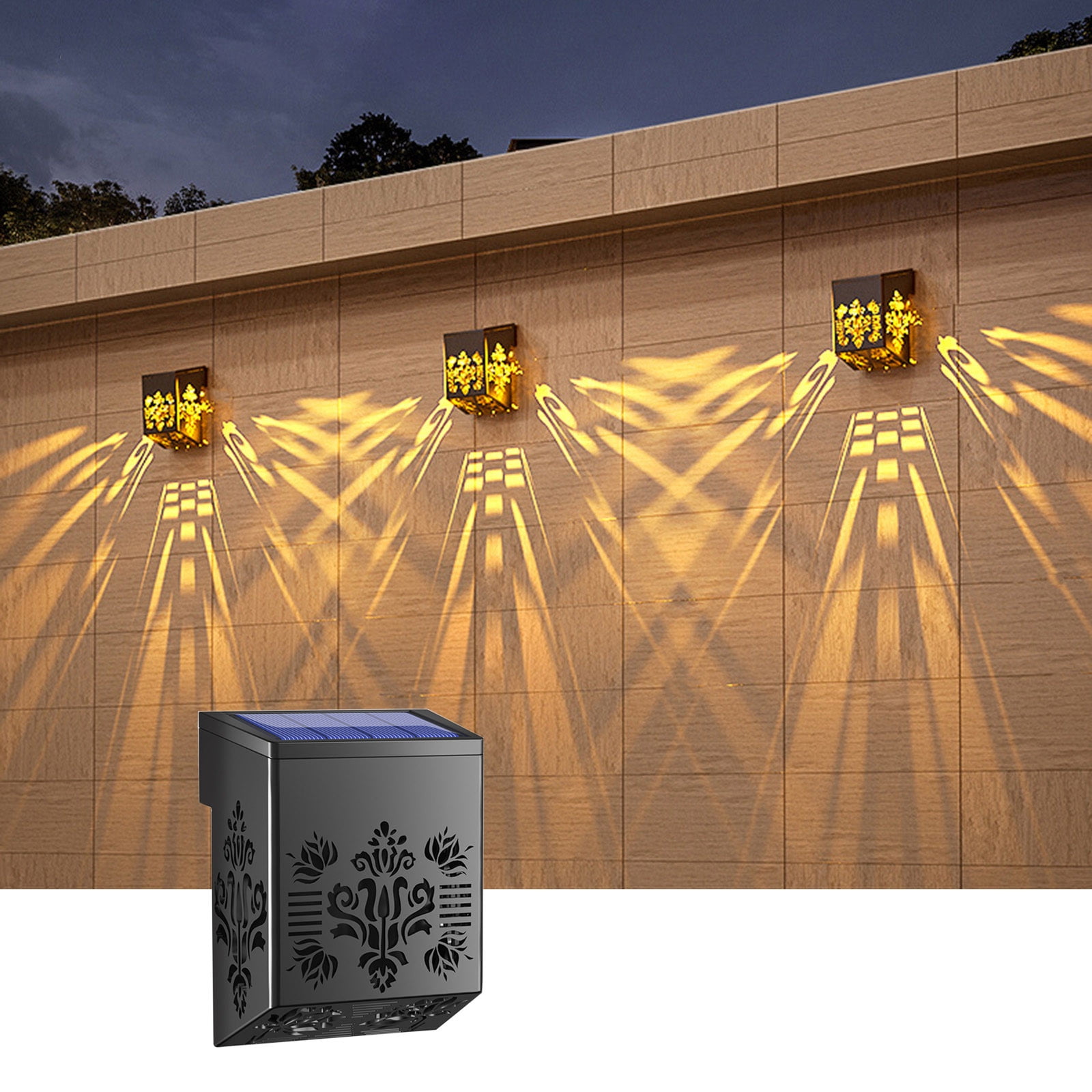 Solar Street Light, IP55 Waterproofs Outdoor Solar Street Light, Dusk ...