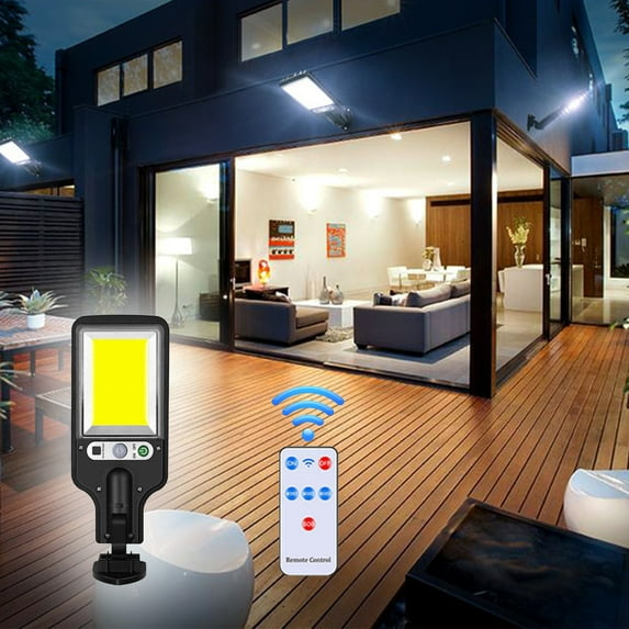 Solar Street Light Outdoor IP65 Waterproof LED with Motion Sensor, Dusk ...
