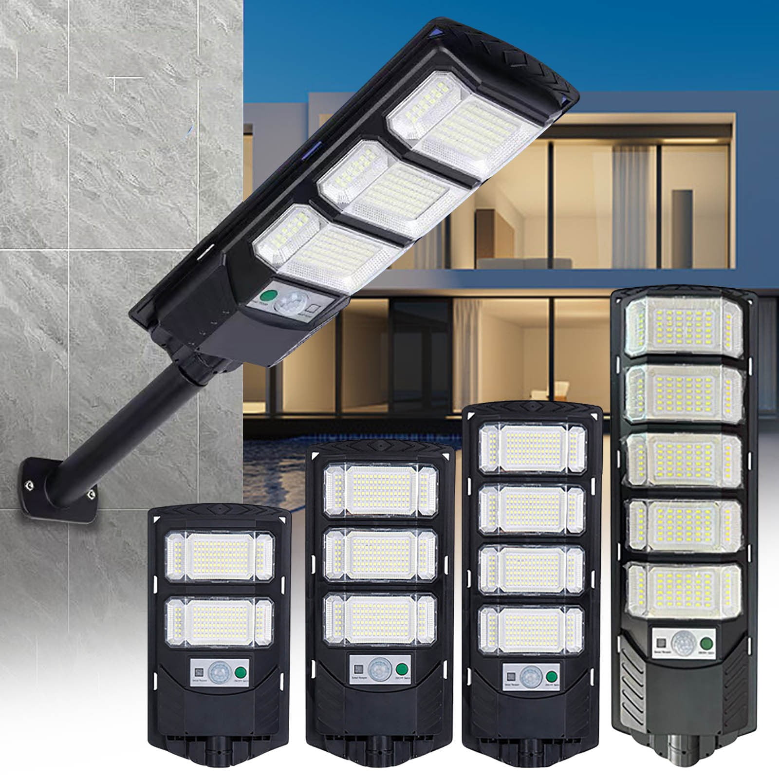 Solar Street Light, Outdoor Waterproof Solar Powered Courtyard Light ...