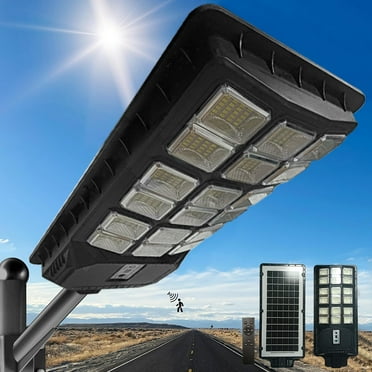 XMMSWDLA Solar Street Lights Outdoor, Commercial Parking Lot Light Dusk ...