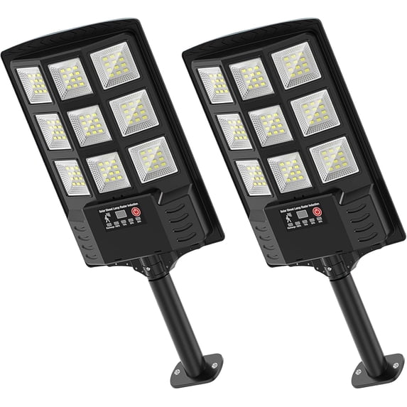 Solar Street Lights Outdoor ,6500K Solar Lights Outdoor 12000LM LED ...