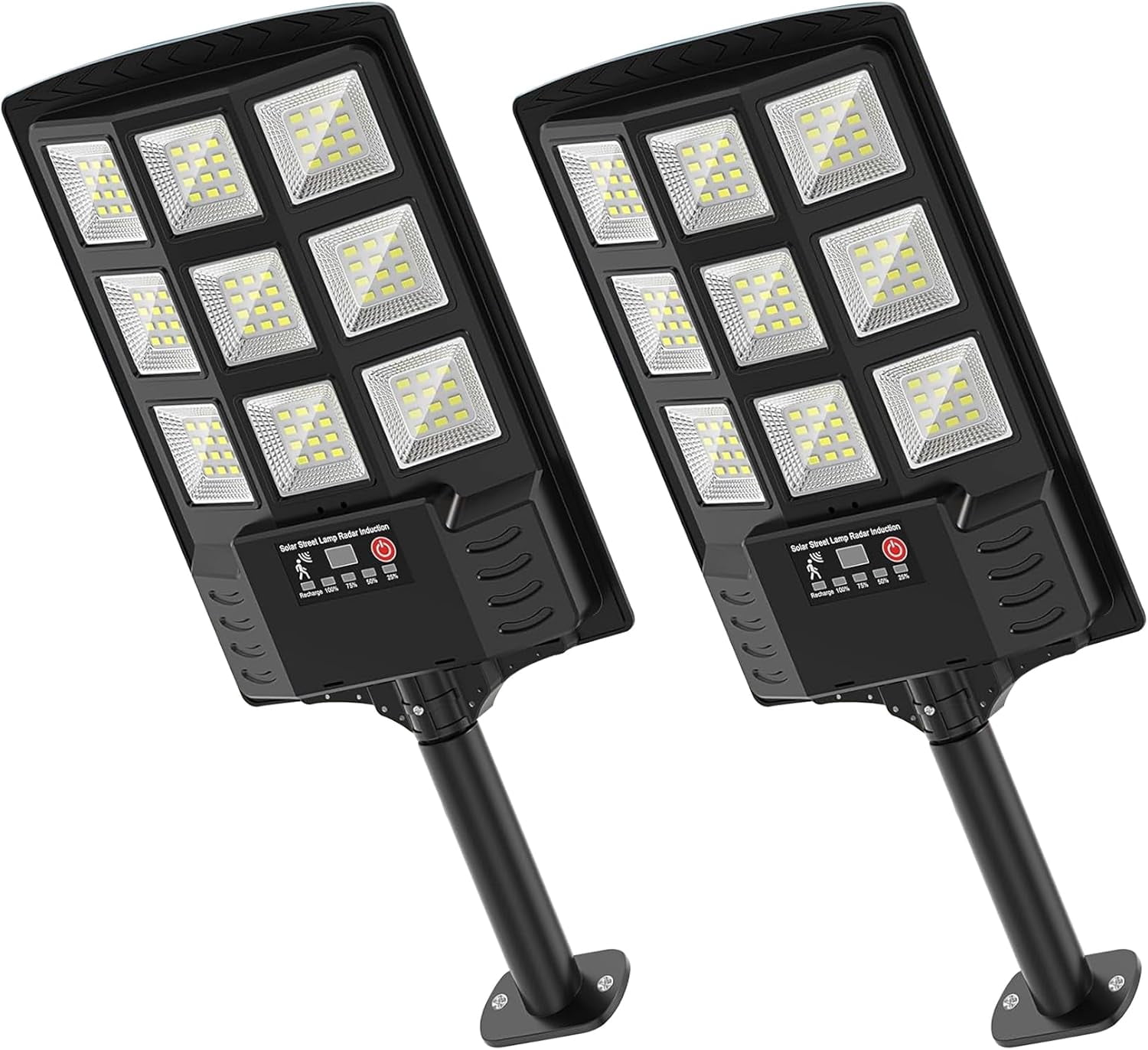 Solar Street Lights Outdoor ,6500K Solar Lights Outdoor 12000LM Solar ...