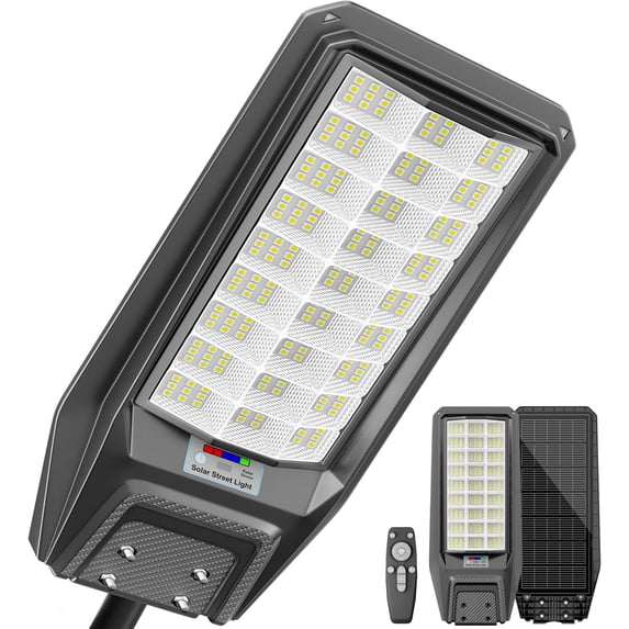 Solar Street Lights Outdoor Dusk to , 9800W Solar Street Light with ...