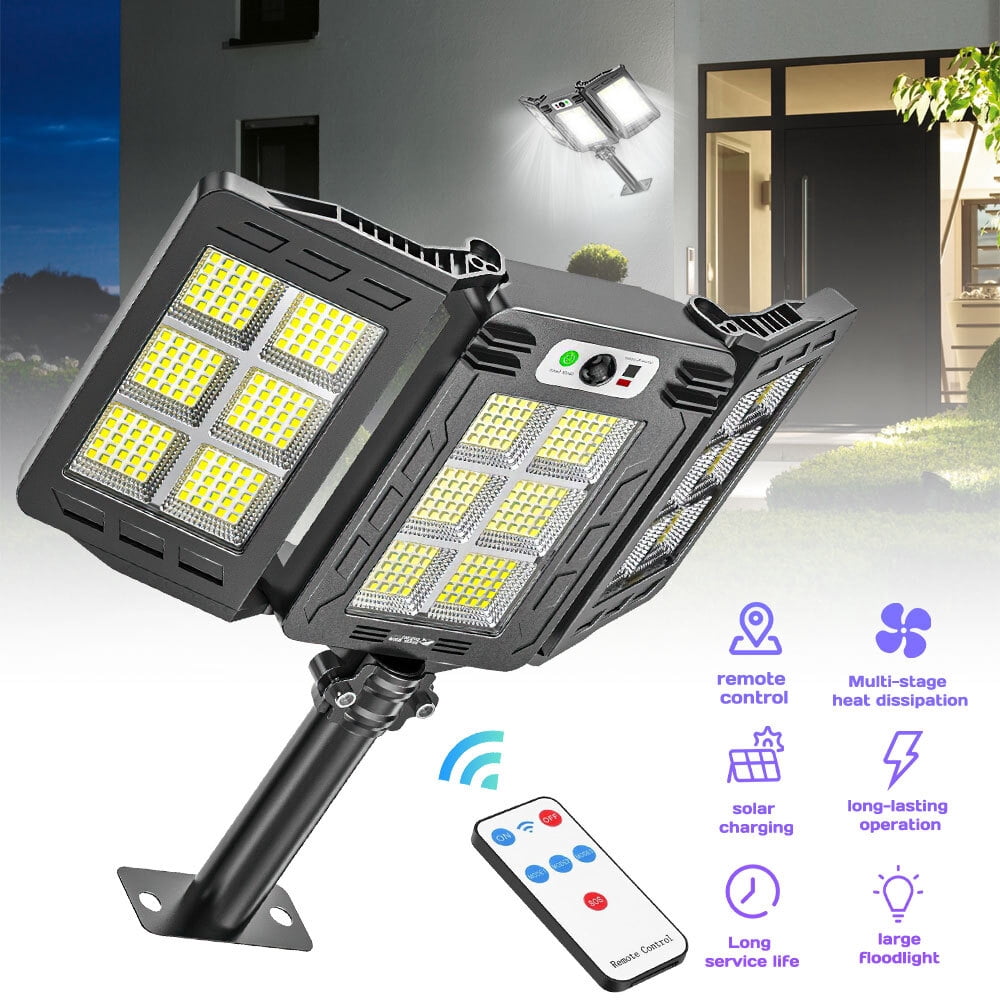 Solar Street Lights Outdoor -KEPEAK Wide Angle Solar Lights Outdoor ...