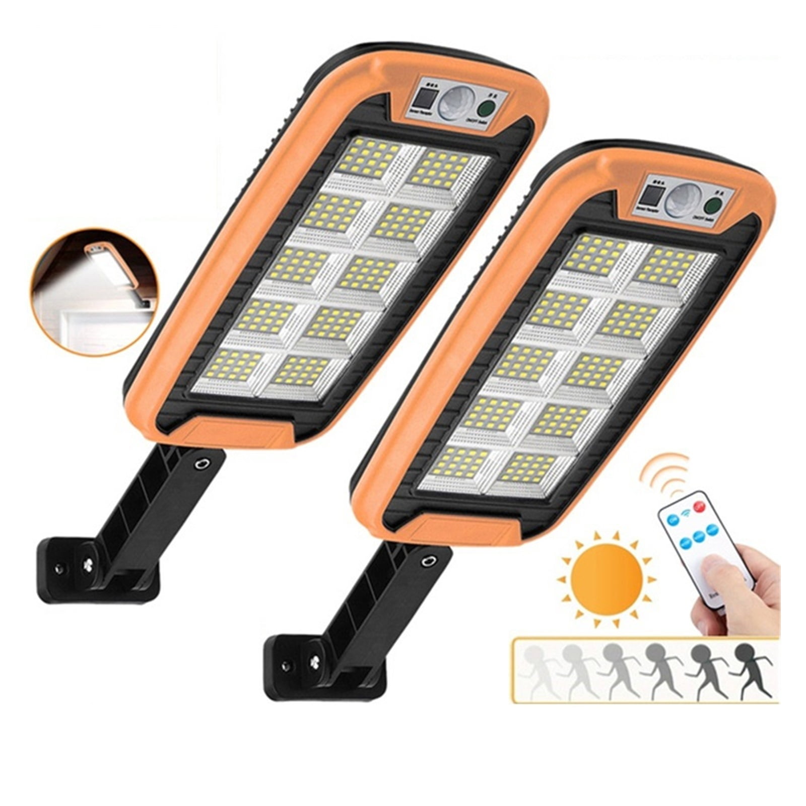 Solar Street Lights Outdoor, Solar Lamp With 3 Light Mode Remote ...