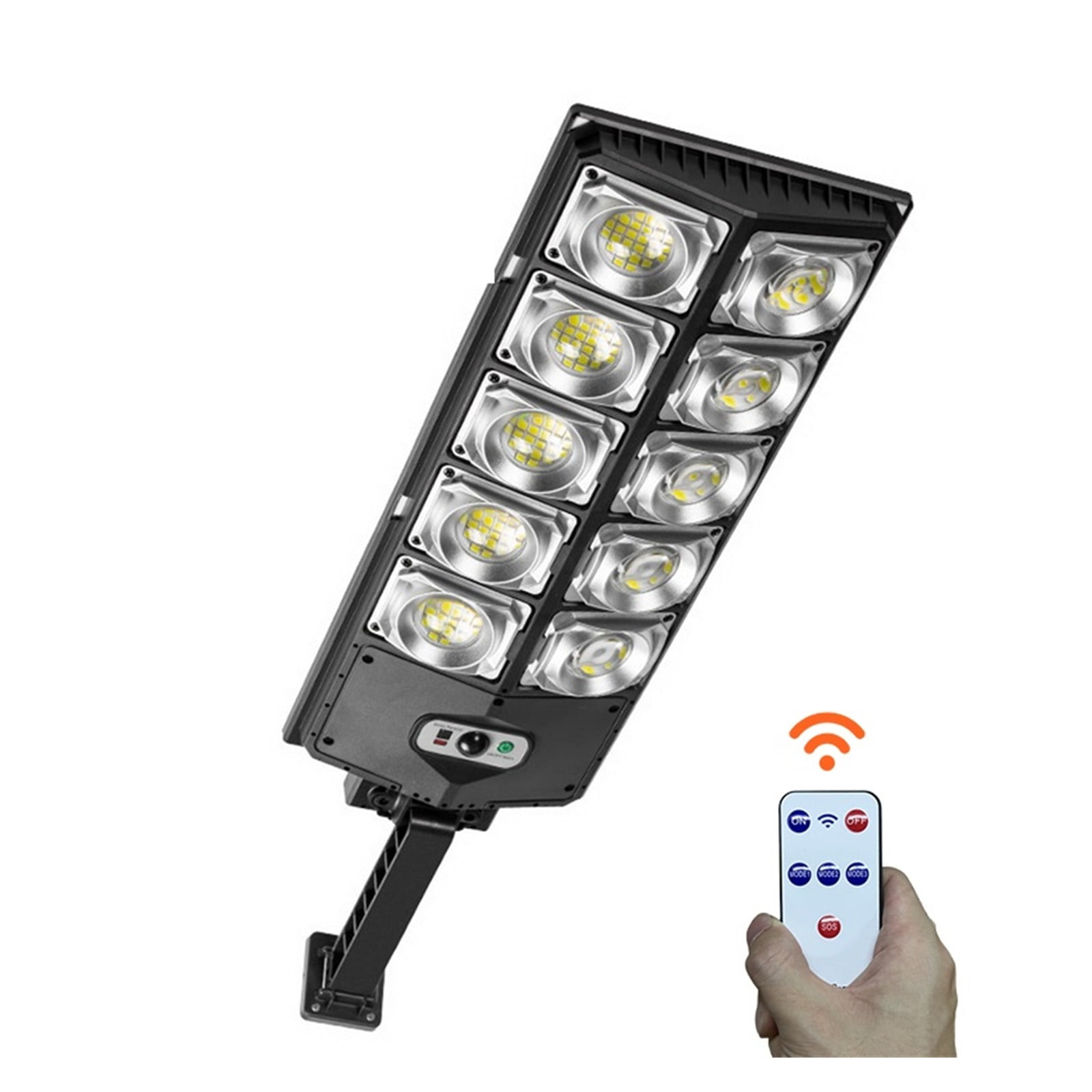 Solar Street Lights Outdoor Waterproof 8000LM High Brightness Dusk To ...