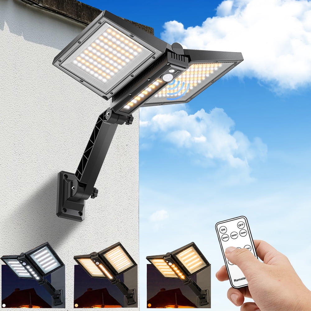Solar Street Lights, 7800LM Outdoor Waterproof Motion Sensor Solar ...