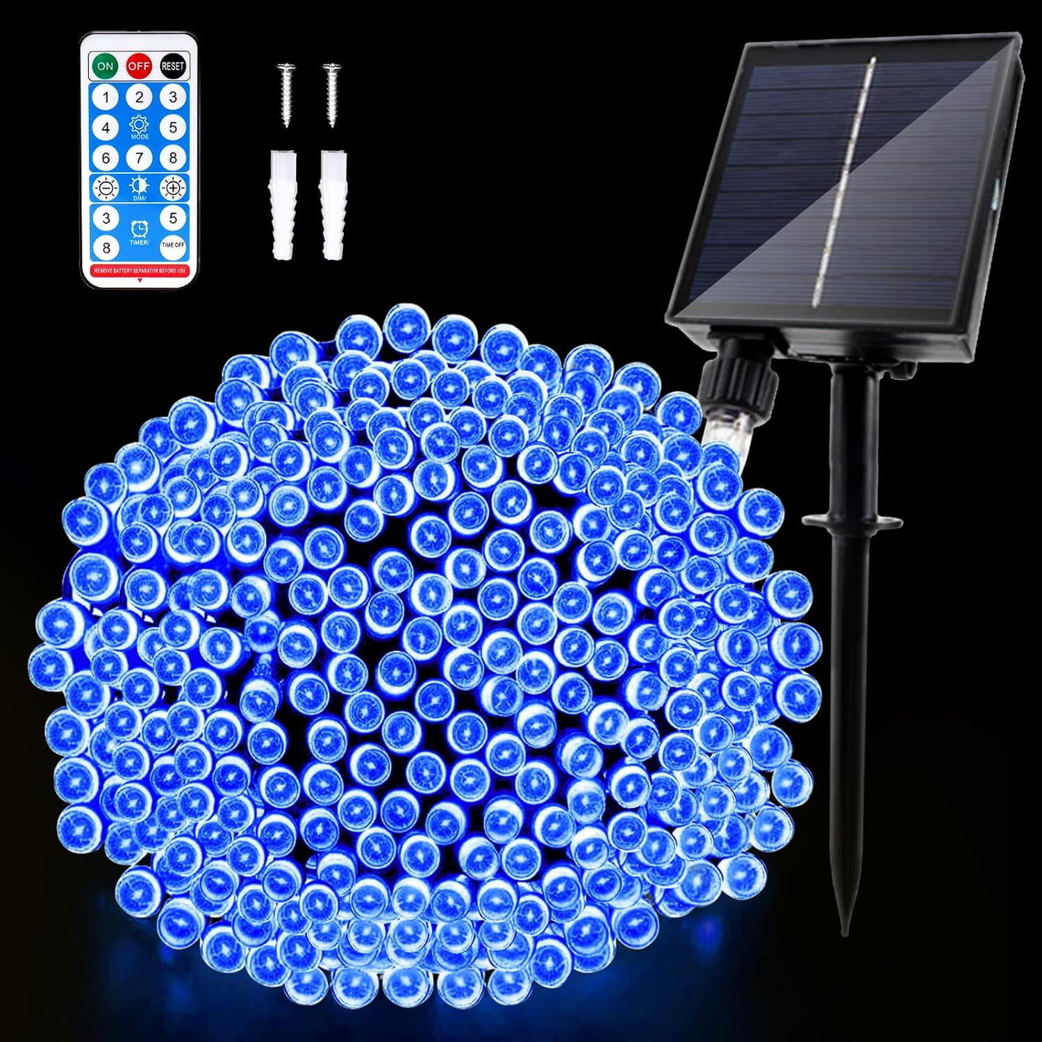 Solar String Light Garden, 22M/72FT 200LED Solar Powered Fairy Lights ...