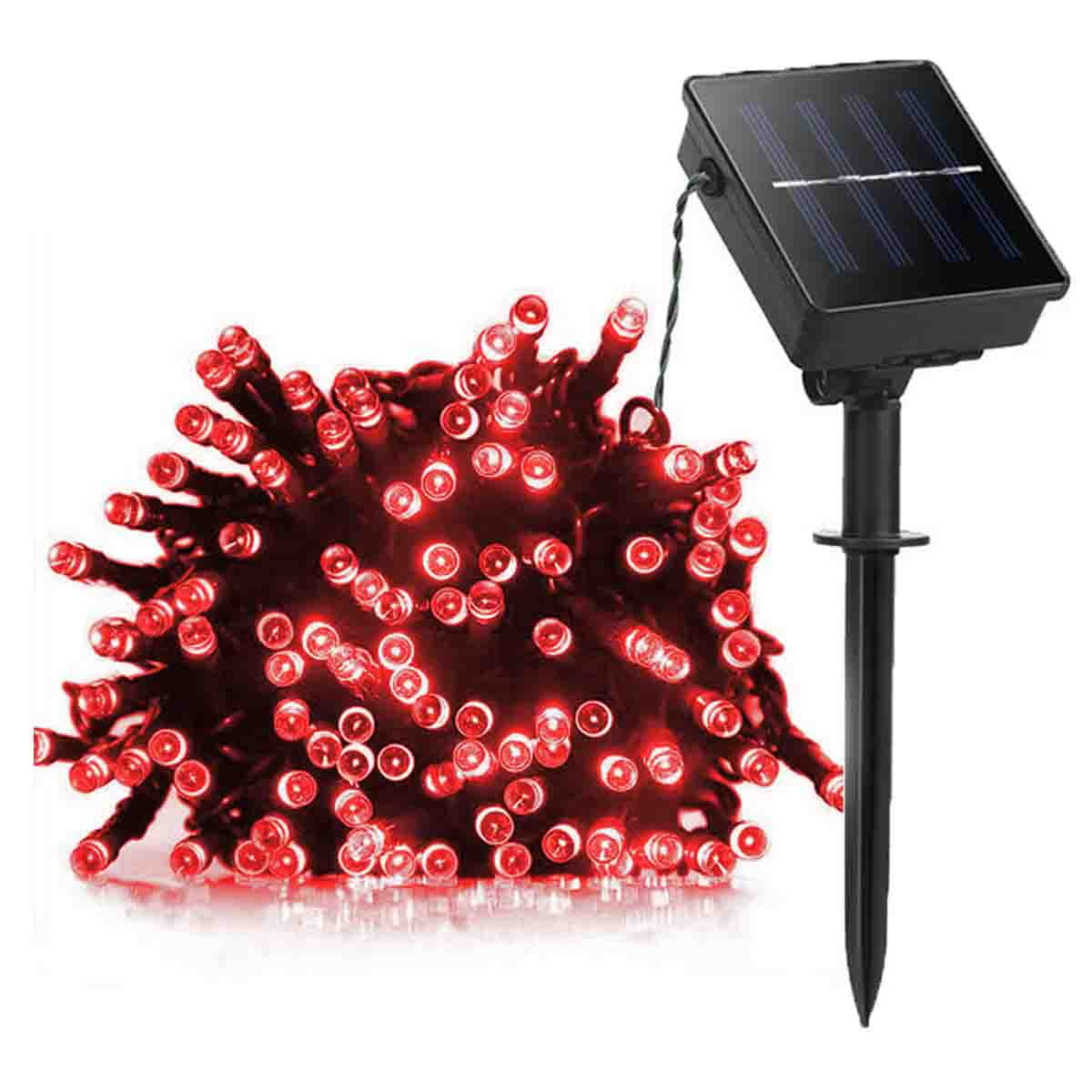 Solar String Lights Outdoor 100 LED 39 Feet 8 Lighting Modes ...