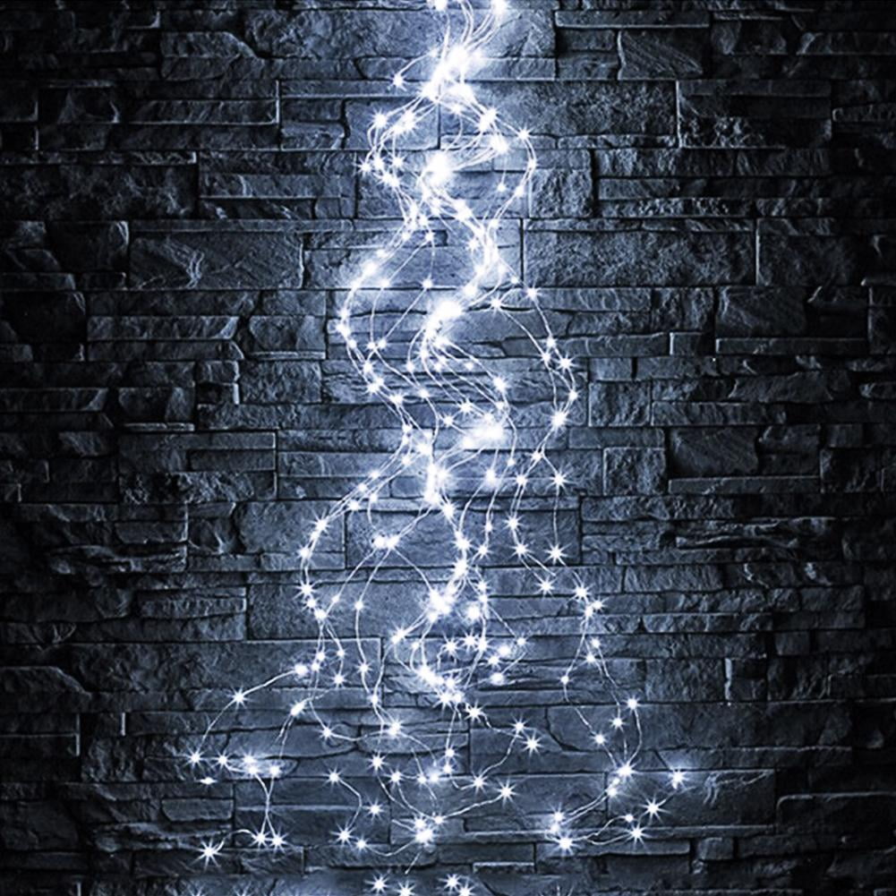 Solar String Lights Outdoor 10 Strands 200 LEDs Branch Copper Christmas ...