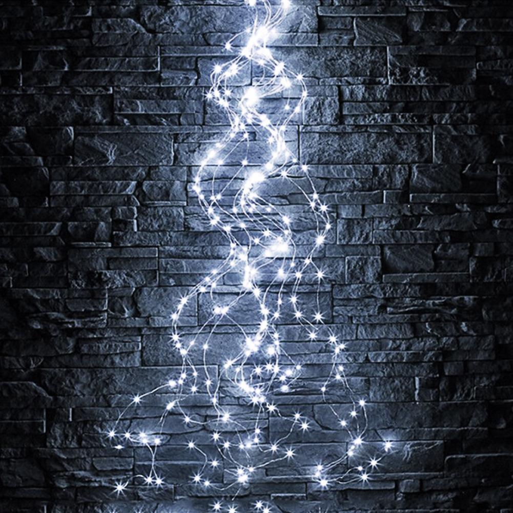 Solar String Lights Outdoor 10 Strands 200 LEDs Branch Copper Christmas ...