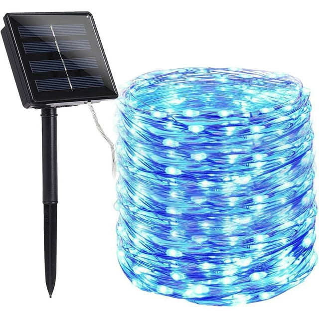 Solar String Lights for Outdoor,16ft 50 LED Bright Copper Wire Fairy ...