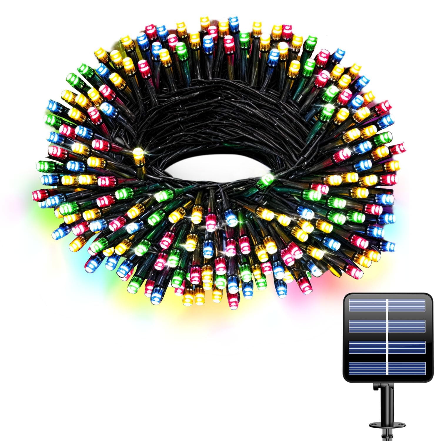 Solar String Lights Outdoor, 33Ft 100 Leds String Lights With 8 ...