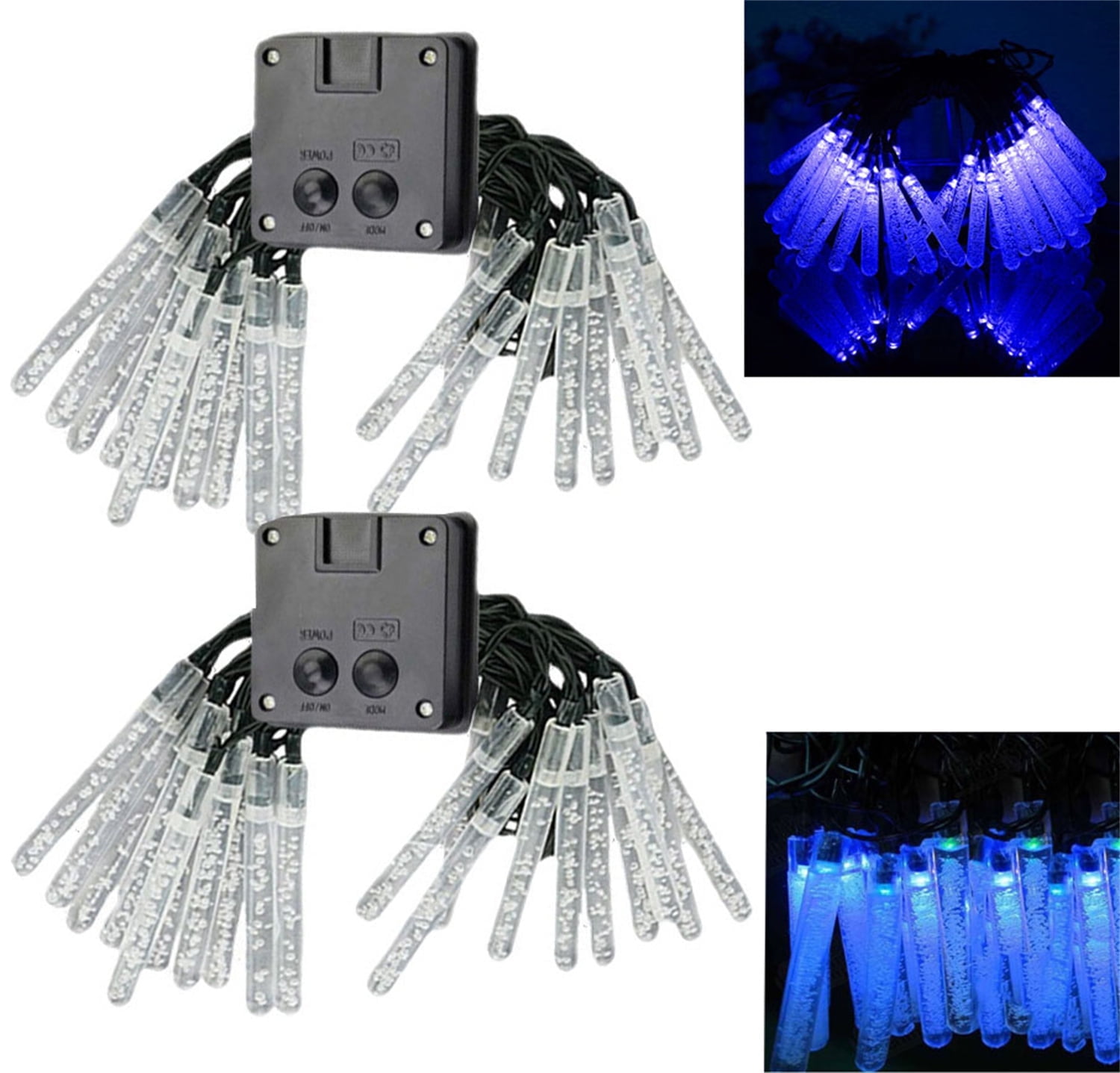 Solar String Lights Outdoor,Bexikou 2 Pack 20 LED 5M/16Ft Solar Powered ...