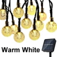 Solar String Lights Outdoor Crystal Fairy Light Chritmas Garland 8 ...