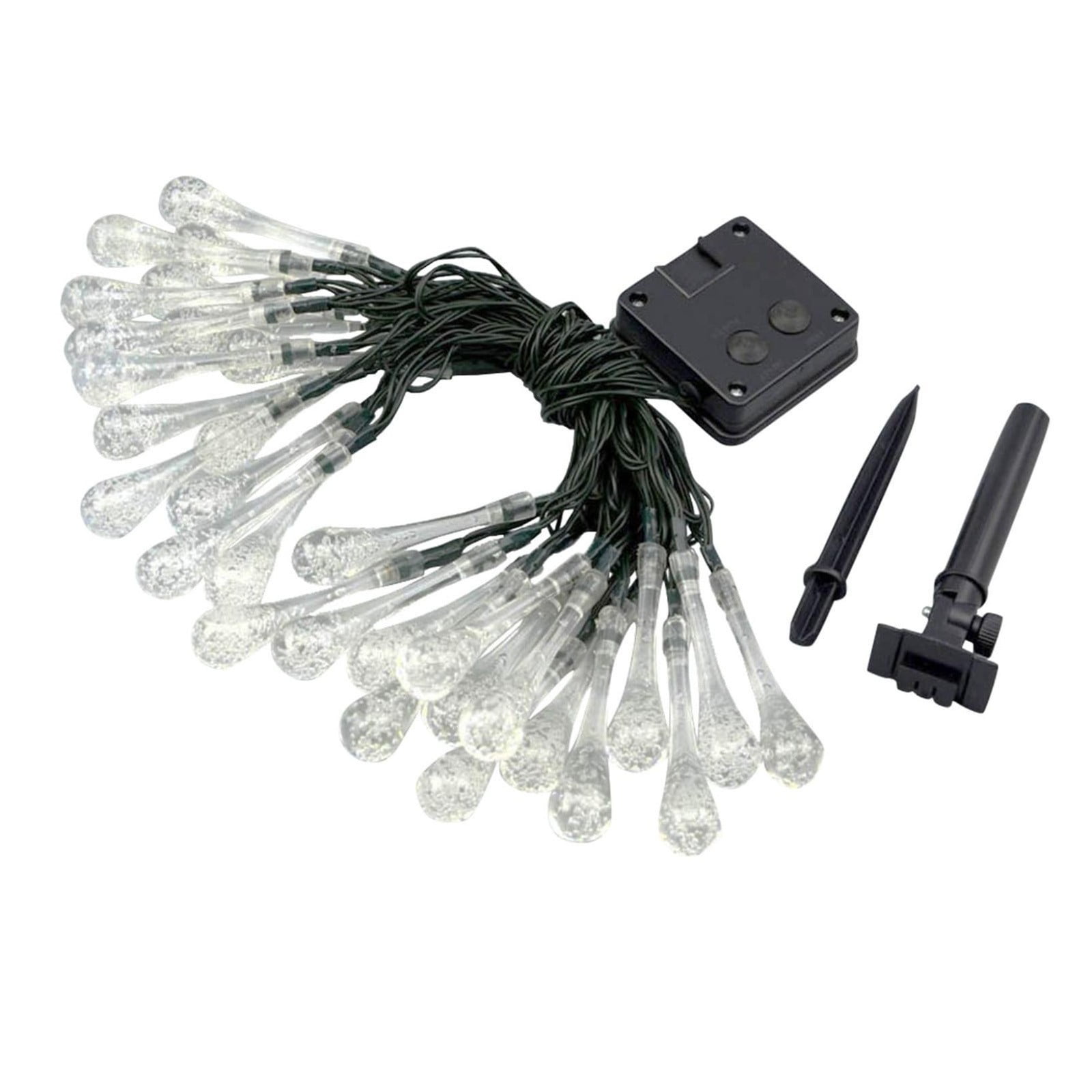 Solar String Lights Outdoor Waterproof, 20ft 30 LED 8 Modes Outdoor ...