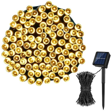 WHATOOK Solar String Lights for Outside, 39Ft 100 LED Outdoor Solar ...