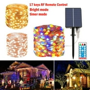 YEOLEH Extra-Long 2 Pack Solar String Lights,Total 160Ft 440LED ...