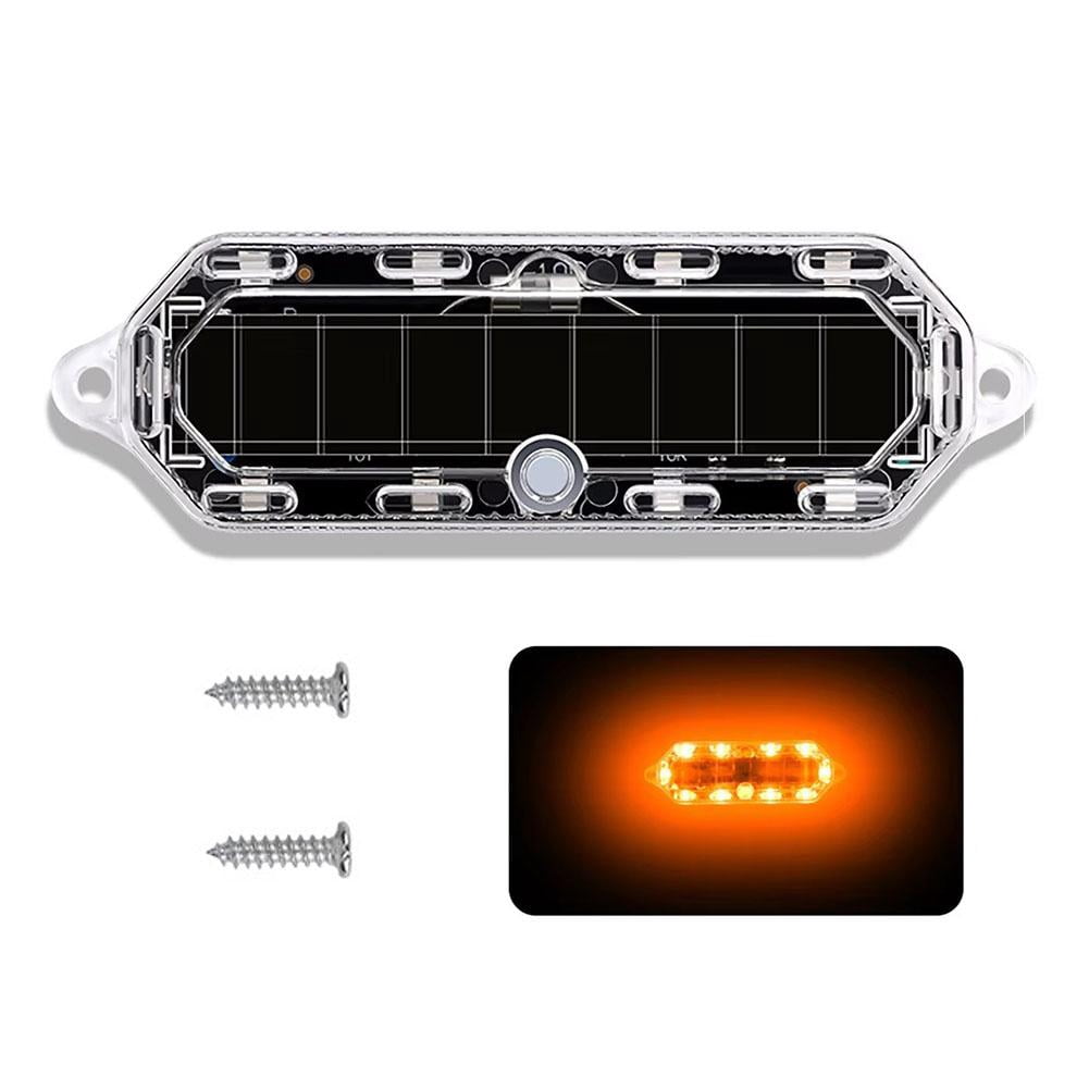 Solar Strobe Emergency Warning Light Anti-collision For Car Tru ...