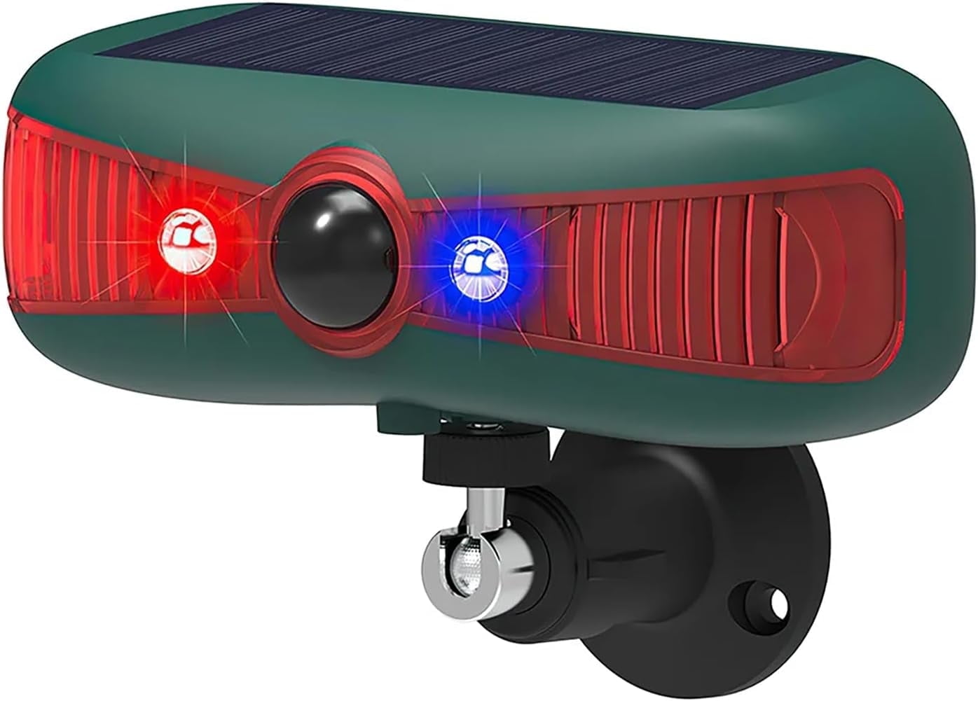 Solar Strobe Infrared Motion Sensor Alarm Detector,LED Flashing Warning Light Outdoor,13 Sounds ...