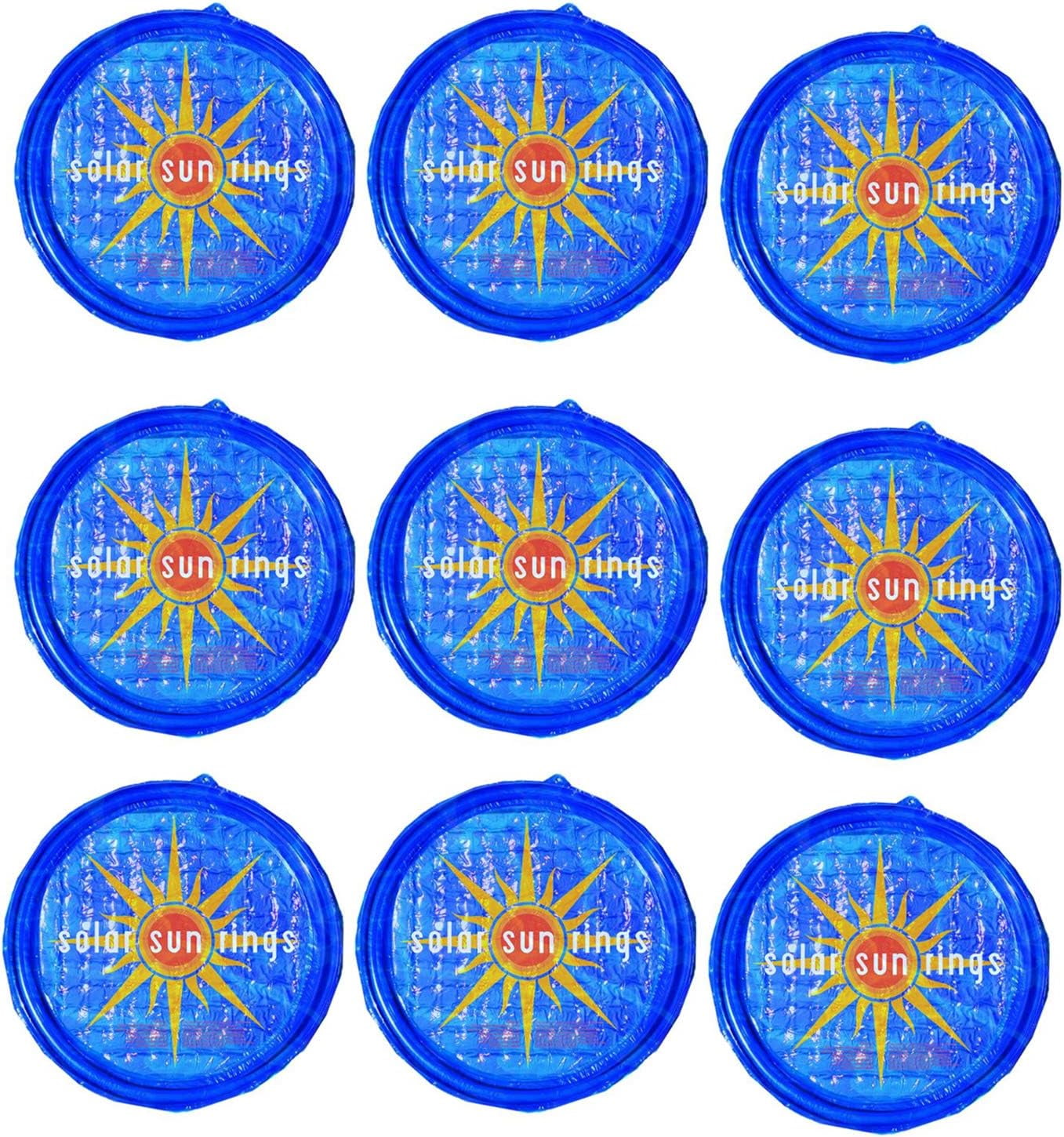 Solar Sun Rings Pool Covers, Blue Circular Heater, 9 Pack - Walmart.com