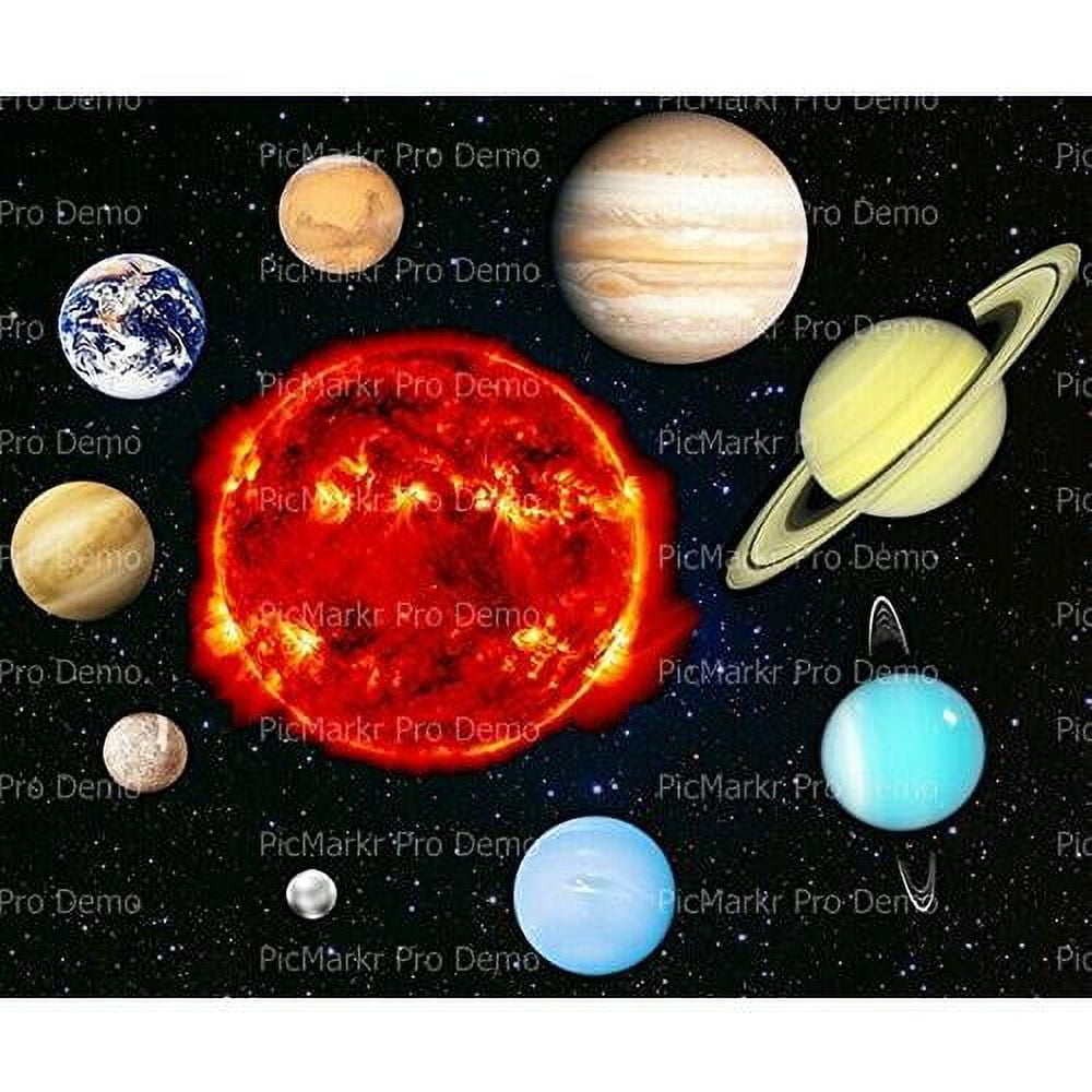 Solar System - 1/4 Sheet - Edible Cake And Cupcake Topper For Birthday ...