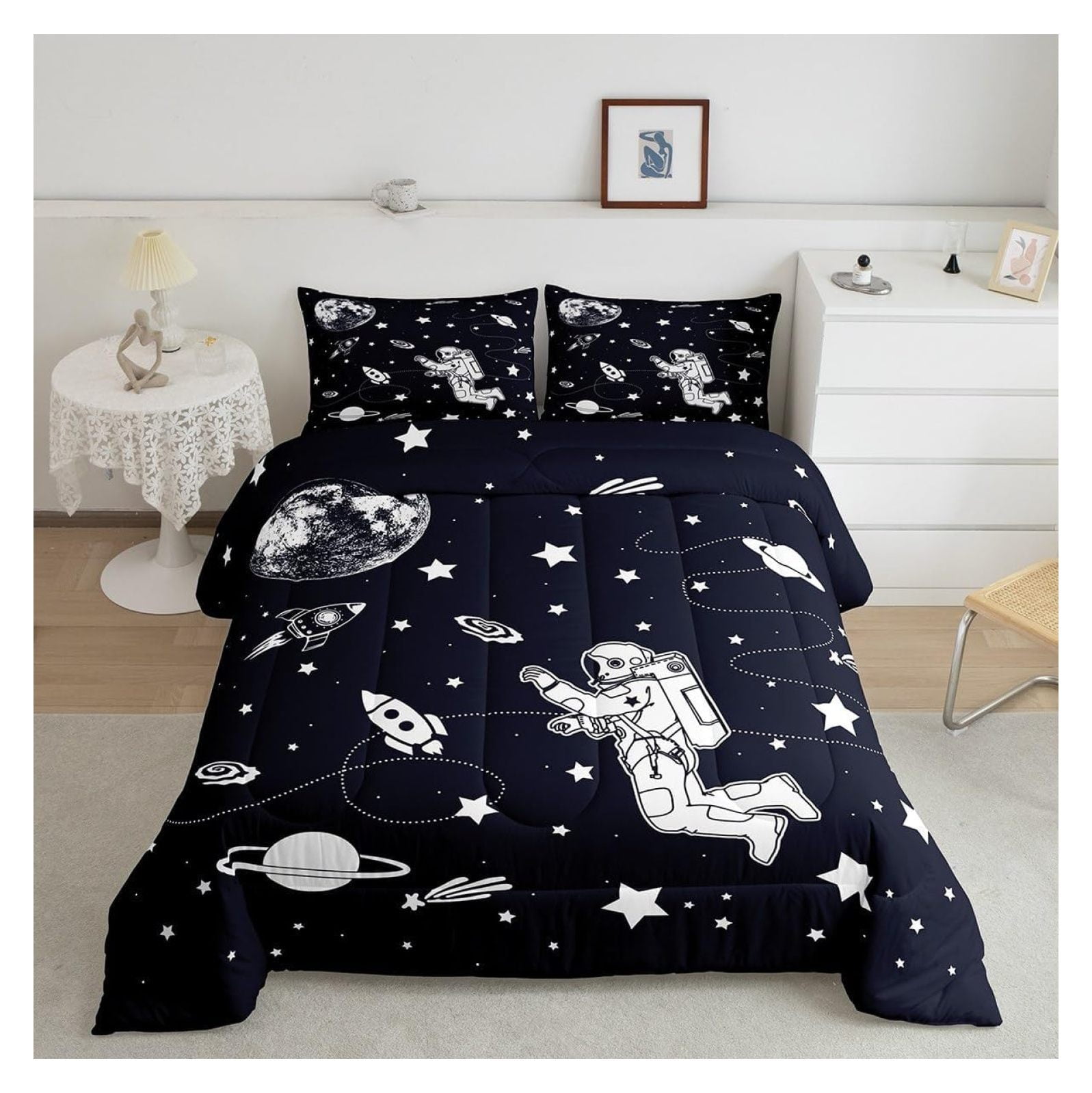 Solar System Comforter Set Full Size Outer Space Comforter for Kids ...