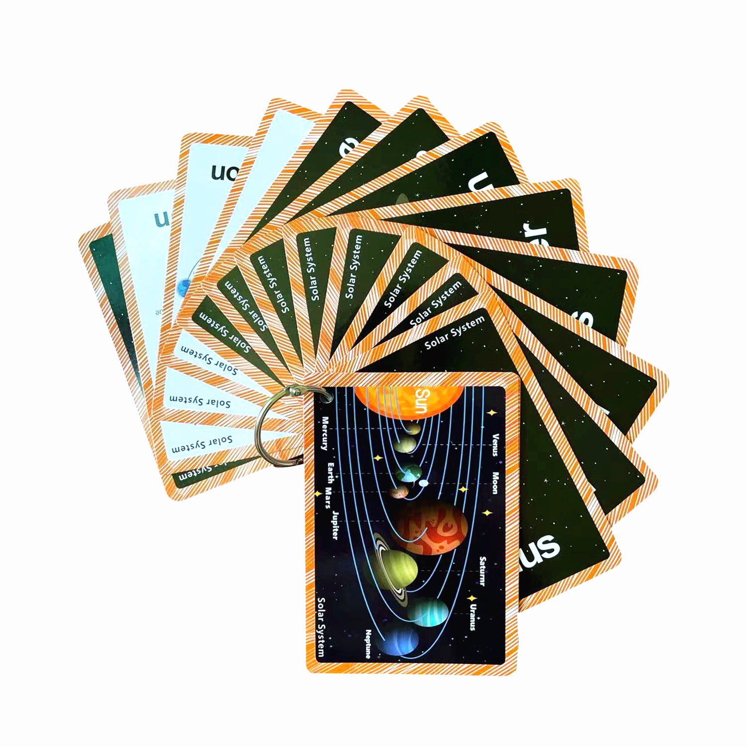 Solar System Flash Cards | Learning Toys Flashcards for Children Pre-K ...