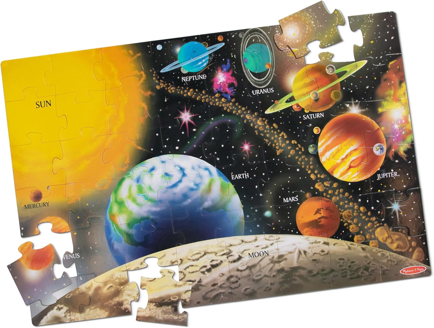 Solar System Floor Puzzle (48 pieces, 2 x 3 feet) - FSC Certified ...