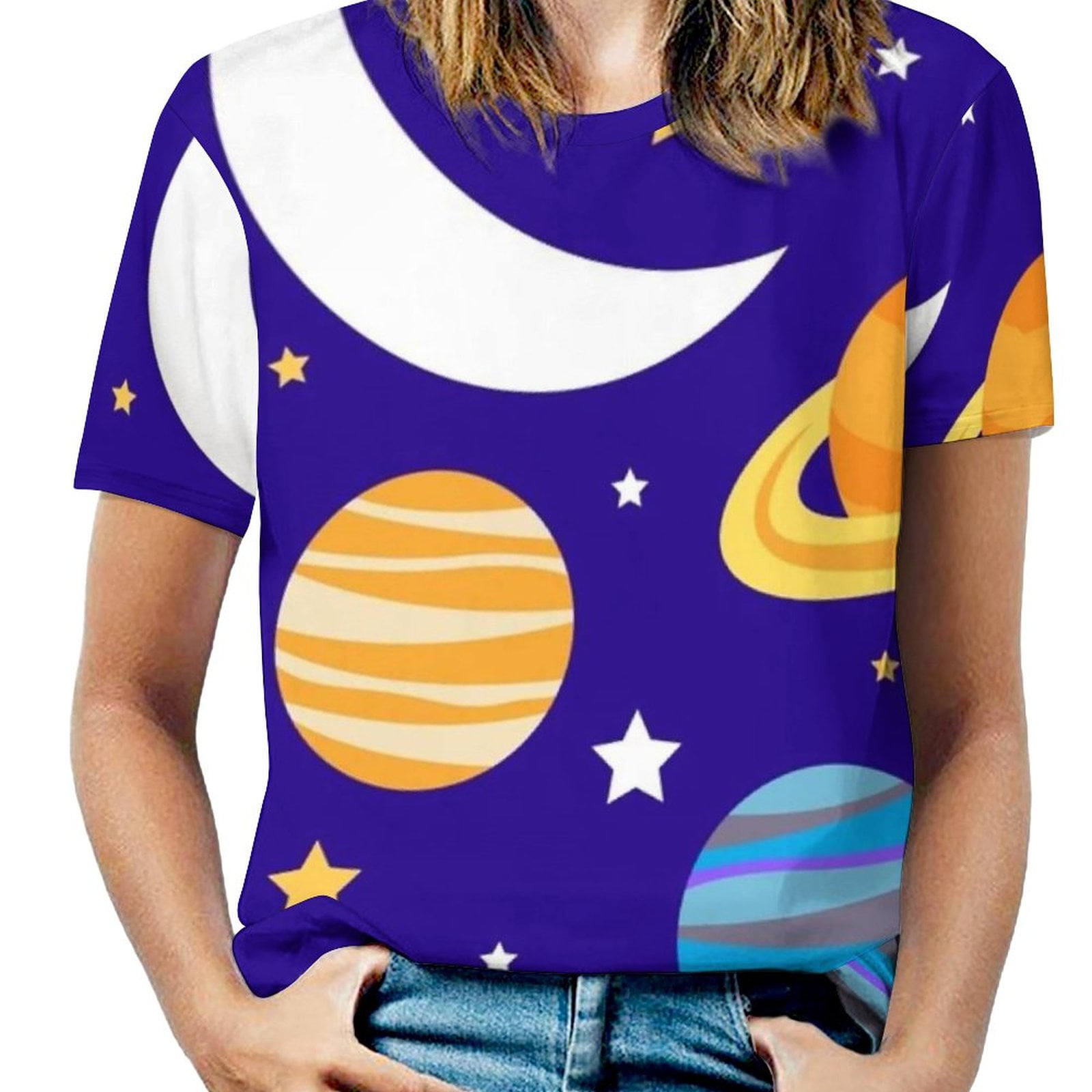 Solar System Frizzle " Gets " New Fashion Zip Off Shoulder Top Short ...