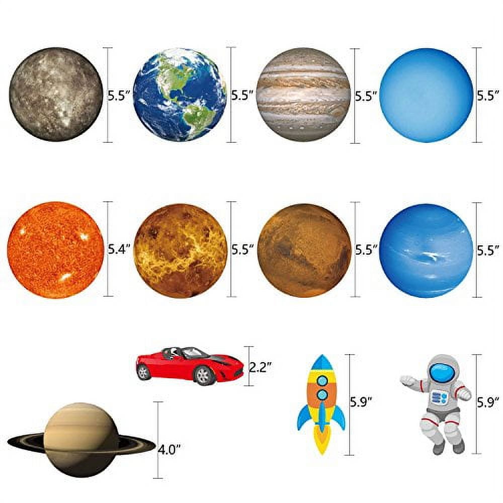 Solar System Hanging Decoration(15Pack),Konsait Universe Space Happy ...