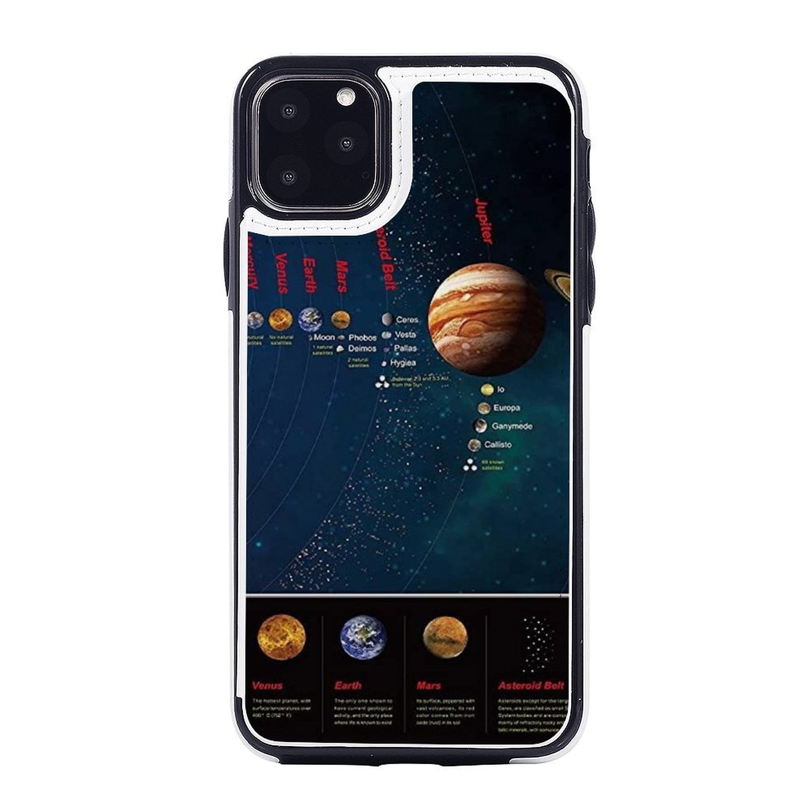 Solar System Leather Wallet Case for iPhone 16 15 14 13 12 11 Pro Max ...