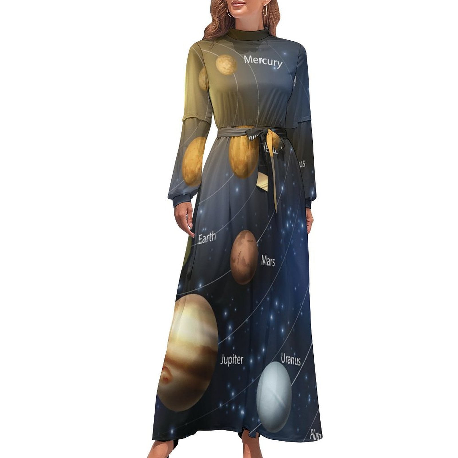 Solar System Long Dress Women's Summer Skirt Dress for Women Prom ...
