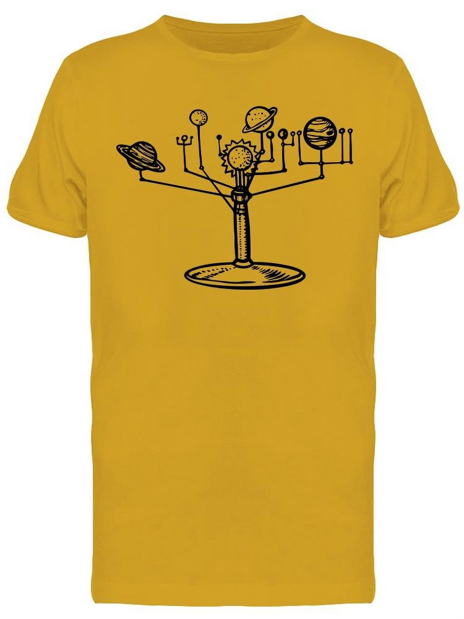 Solar System Mechanical Model T-Shirt Men -Image by Shutterstock, Male ...