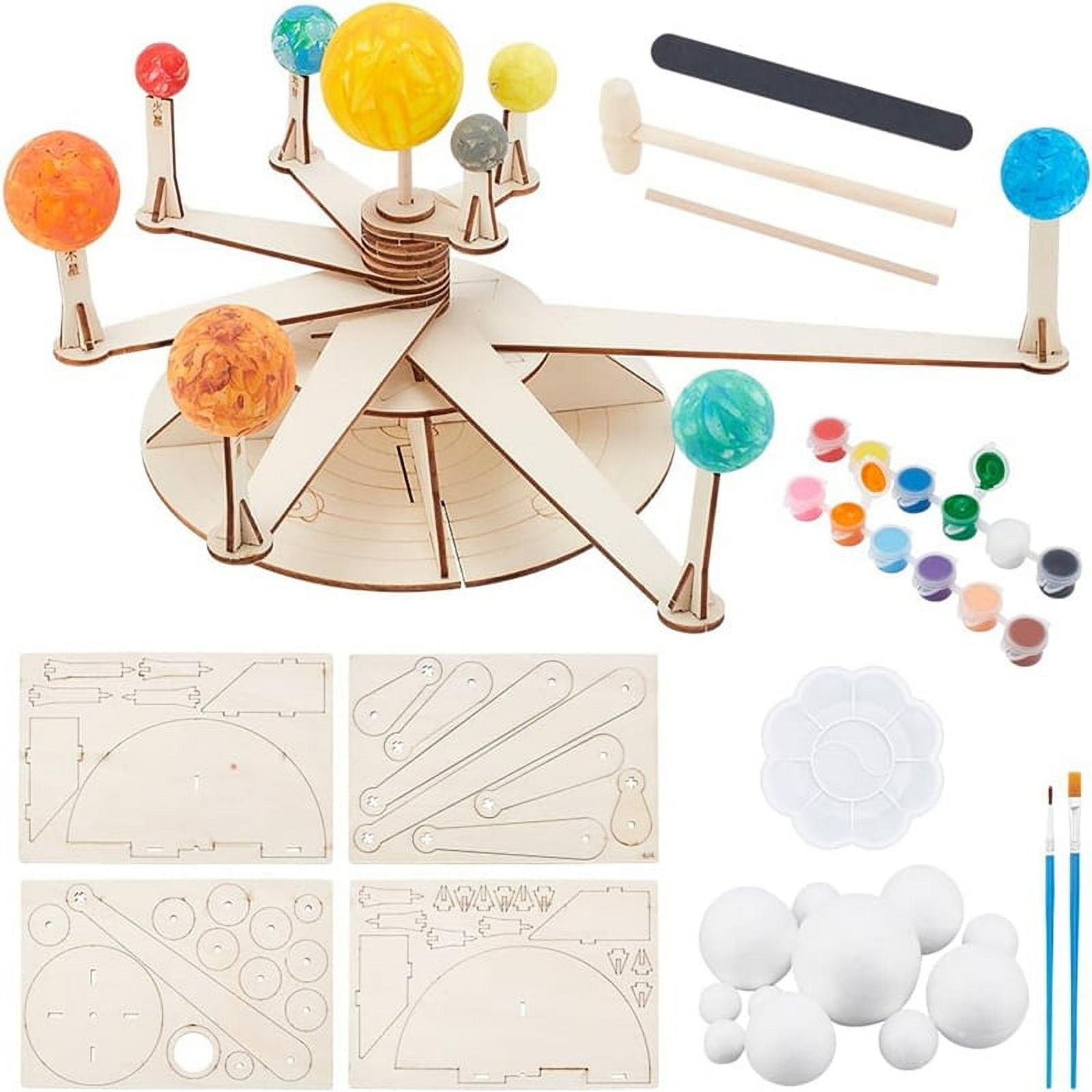 Solar System Model Foam Ball DIY Planet Kit Includes 11 Polystyrene ...