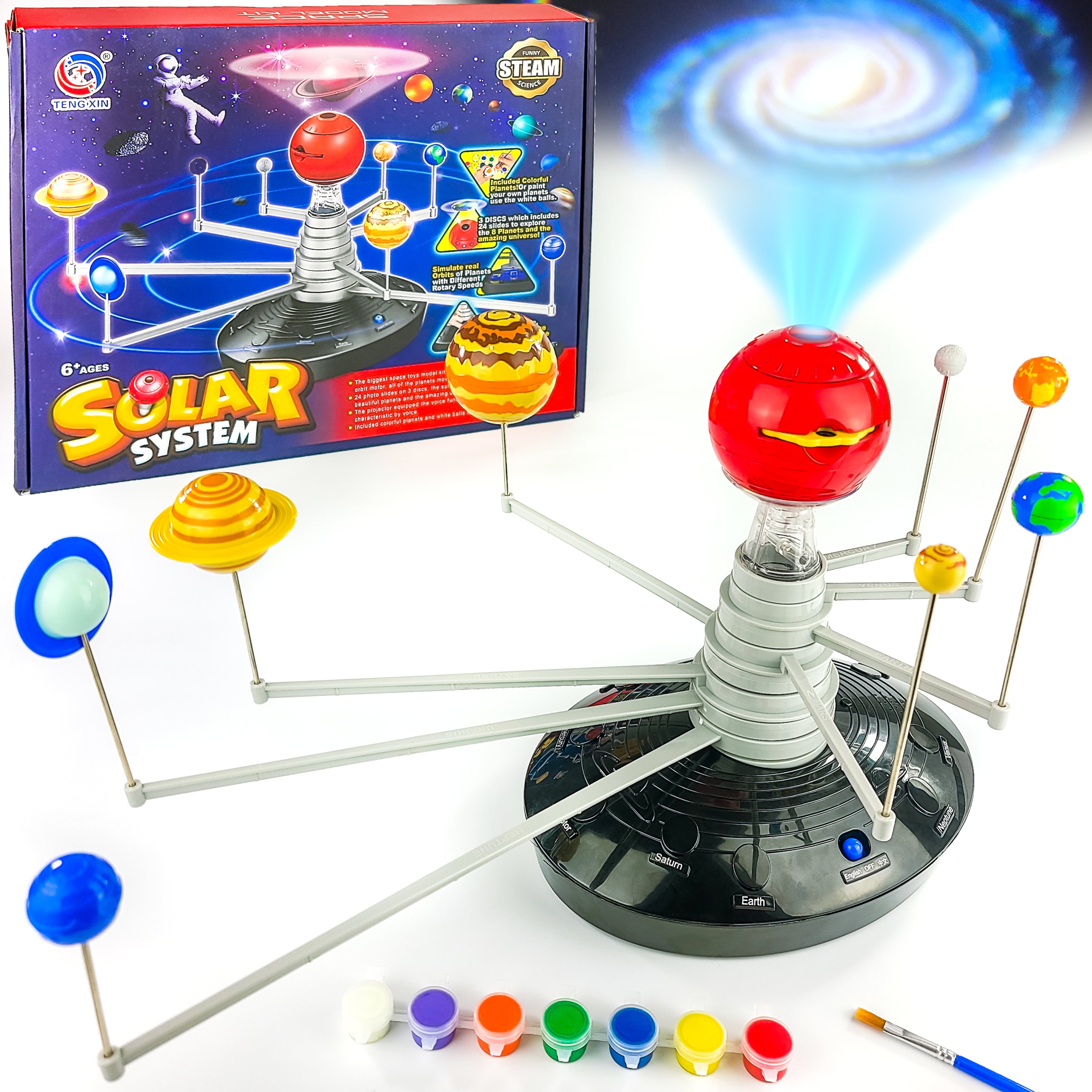 Bloonsy Child Solar System Model Kit with Planetarium Projector ...