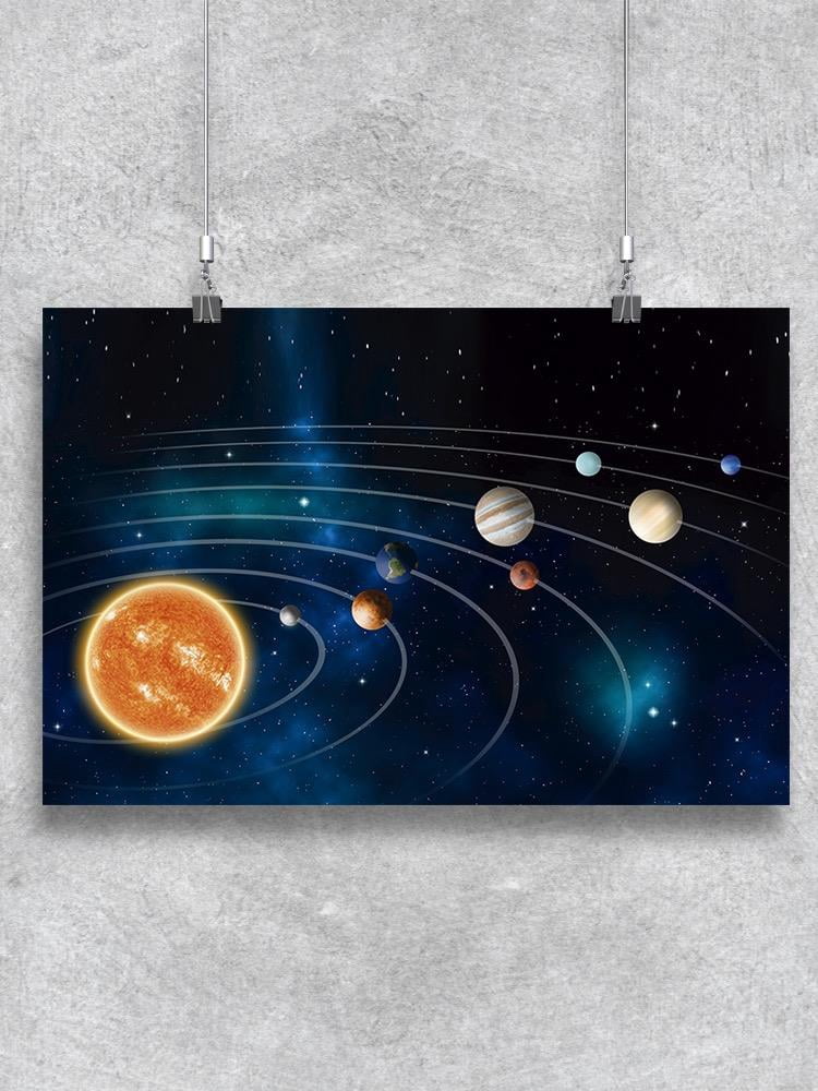 Solar System Model. Poster -Image by Shutterstock - Walmart.com