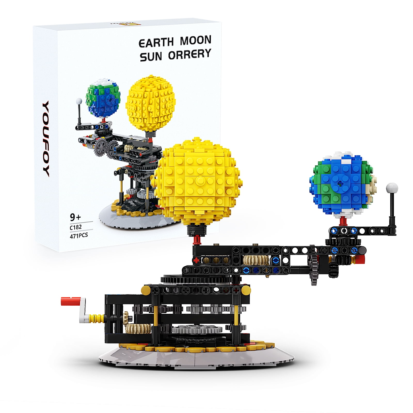 Solar System Model Sun and Earth Building Sets Educational Mechanically ...