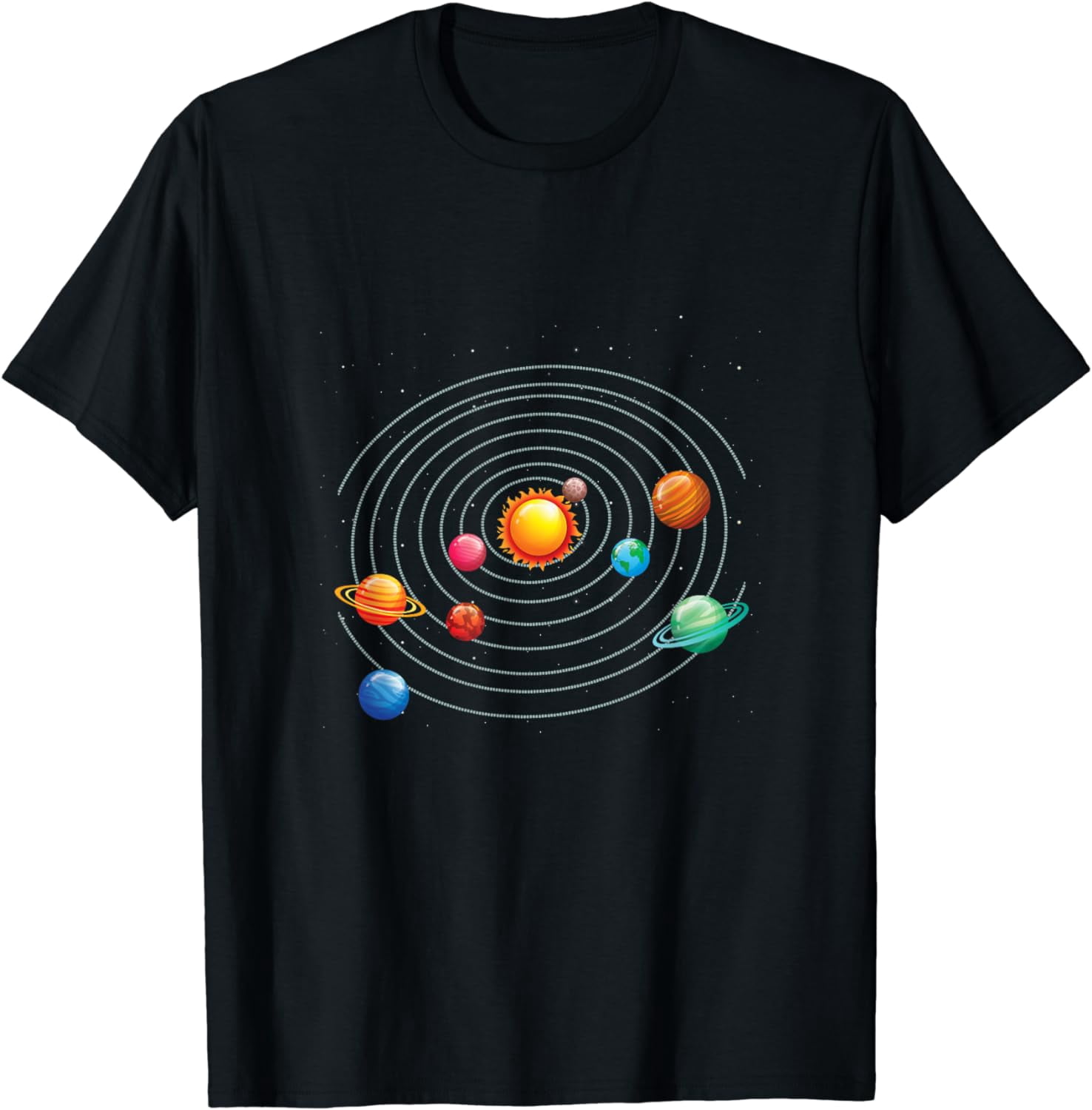 Solar System Planet Railway Astronomy Galaxy Science T-Shirt - Walmart.com