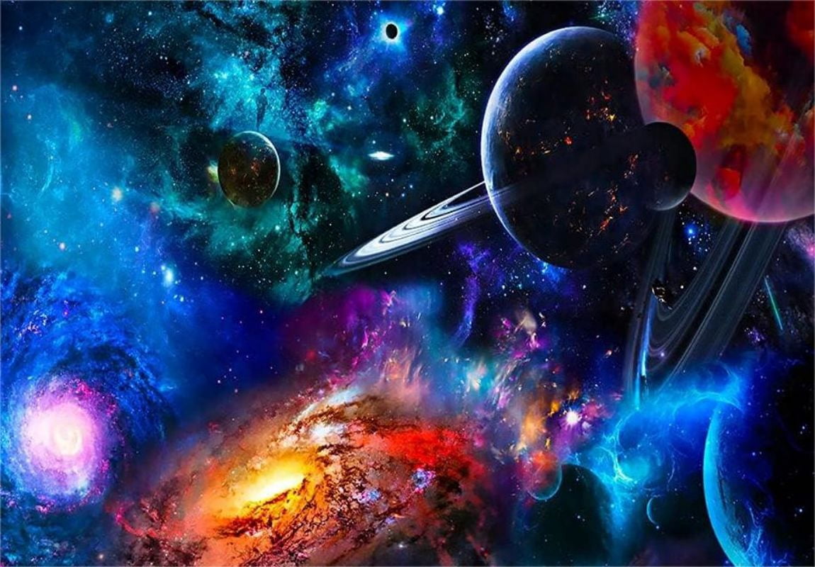Solar System Planets Backdrop Outer Space Universe Galaxy Star ...