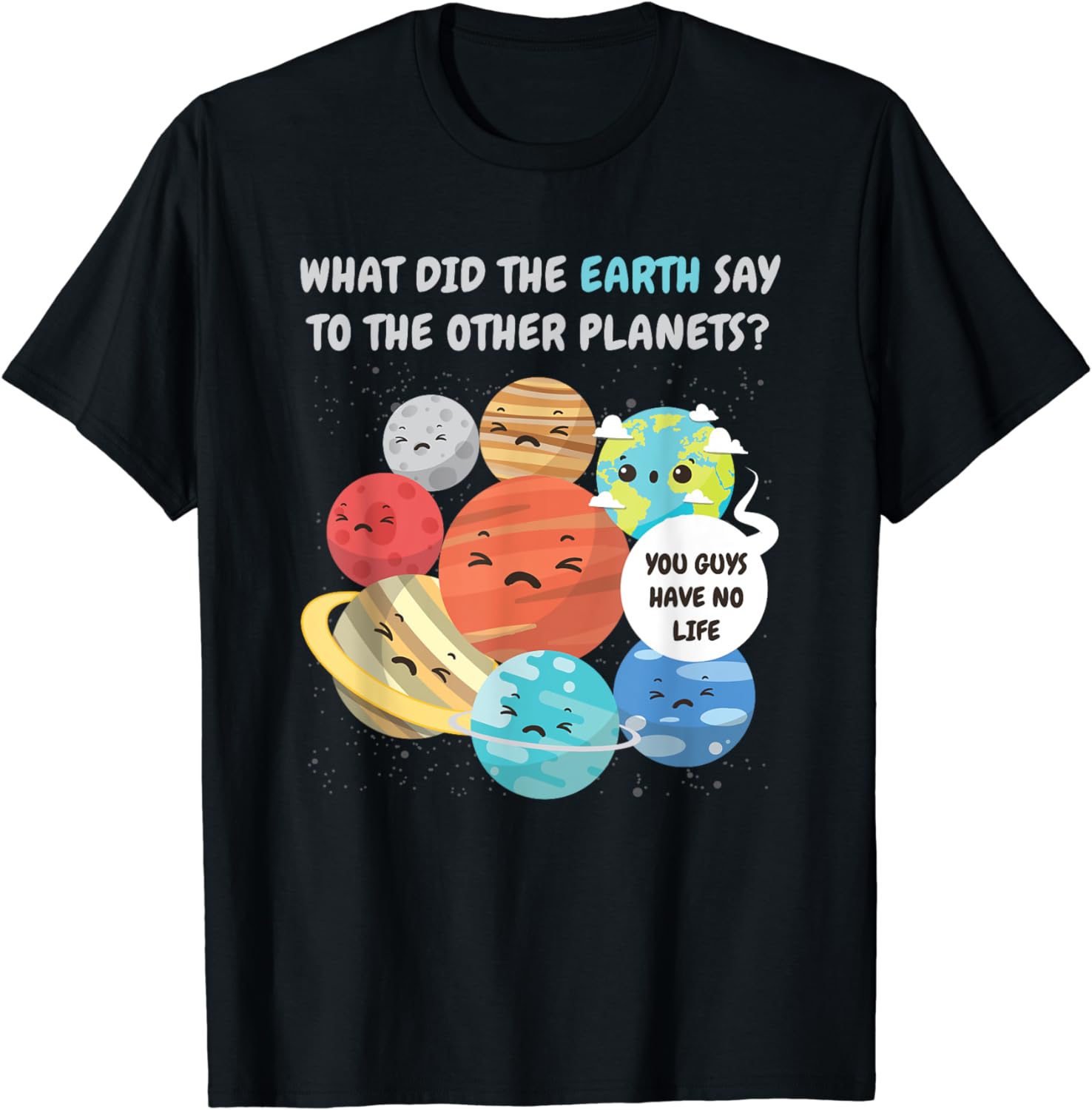Solar System Planets Gift For Space Geeks T-Shirt - Walmart.com