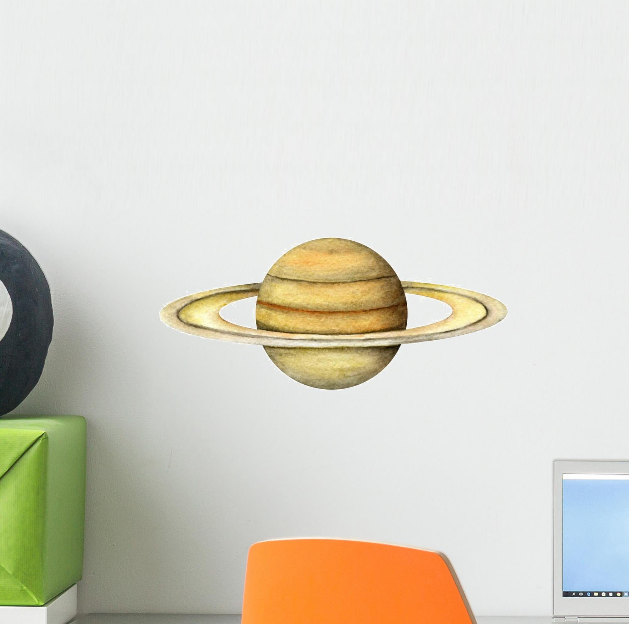 Solar System Planets Saturn Wall Decal Wallmonkeys Peel and Stick ...