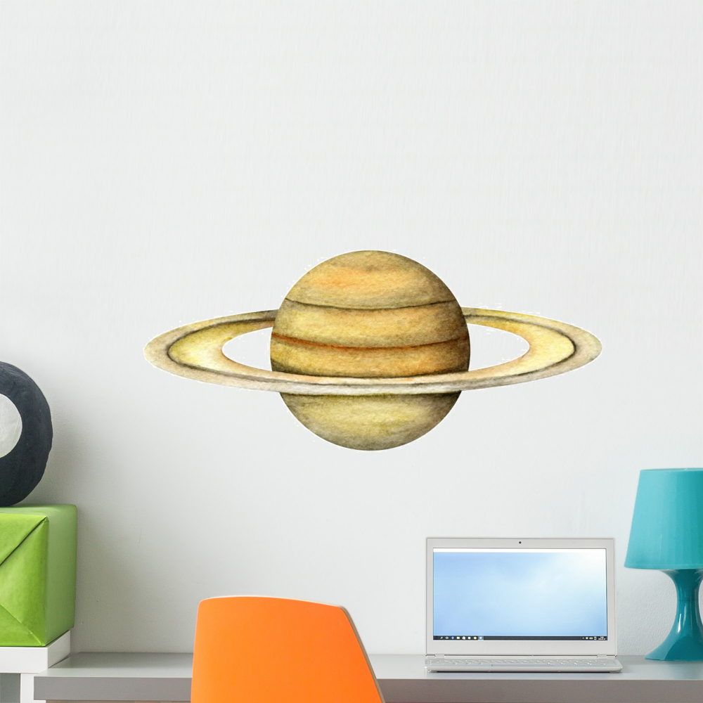 Solar System Planets Saturn Wall Decal Wallmonkeys Peel and Stick ...
