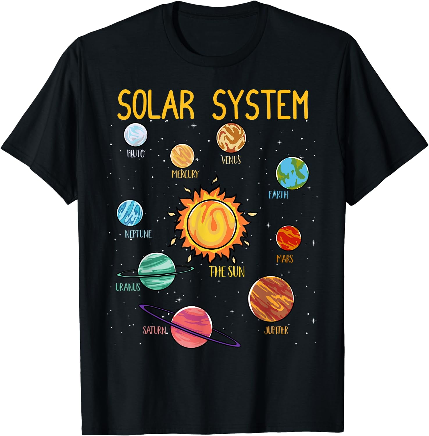 Solar System Planets Science Space Boys Girls STEM T-Shirt - Walmart.com
