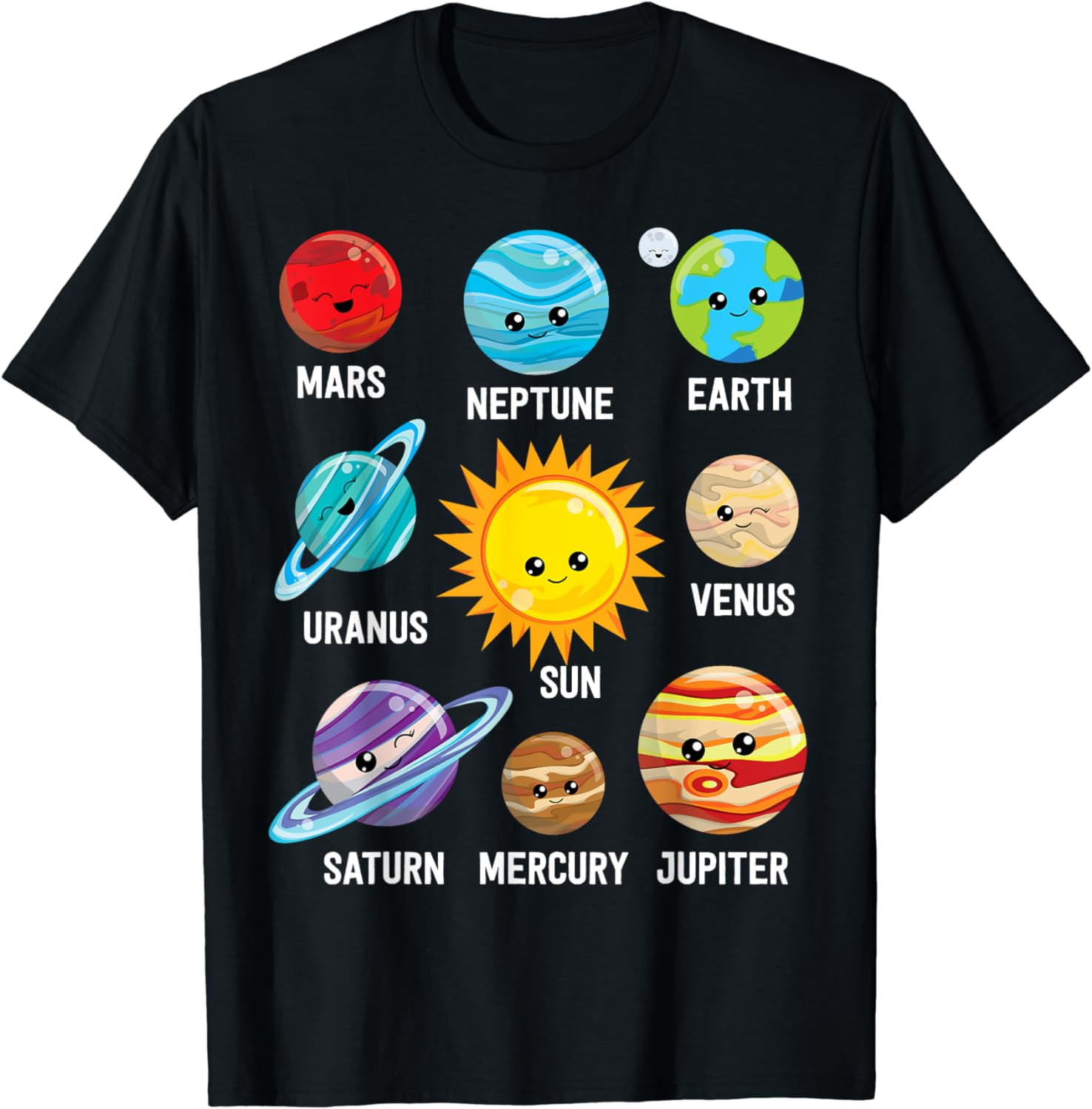 Solar System Planets Shirt T-Shirt - Walmart.com