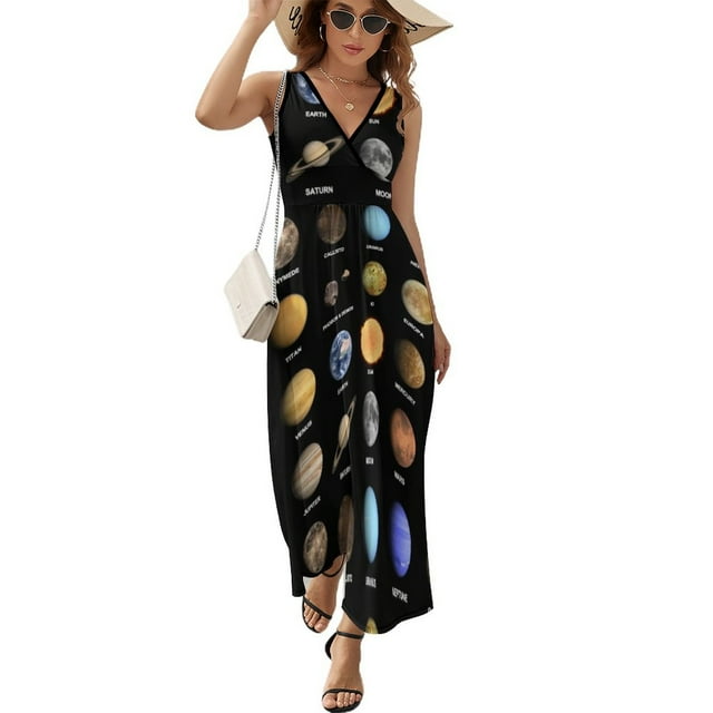 Solar System Planets Sleeveless Dress evening dress women Dress for ...
