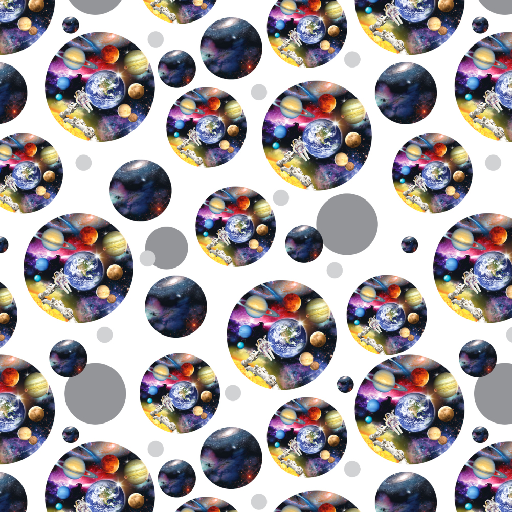 Solar System Planets Space Earth Saturn Jupiter Mars Premium Gift Wrap ...