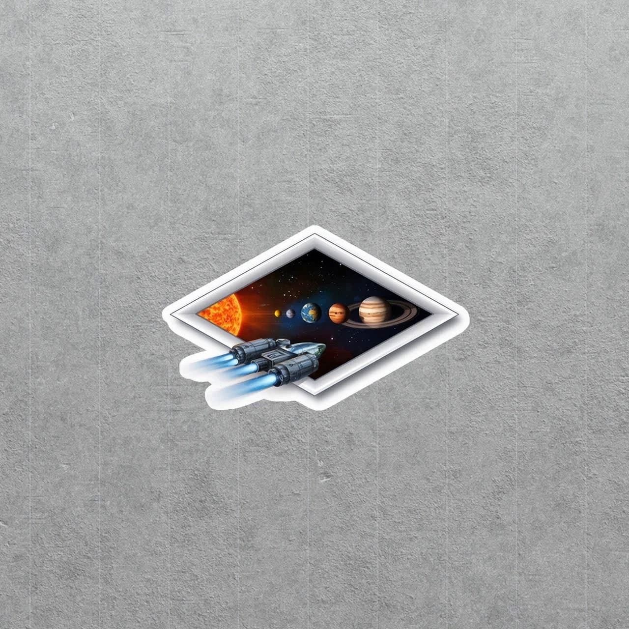 Solar System Planets Space Exploration Spacecraft Stickerphone Decal Water Bottle Stickers ...