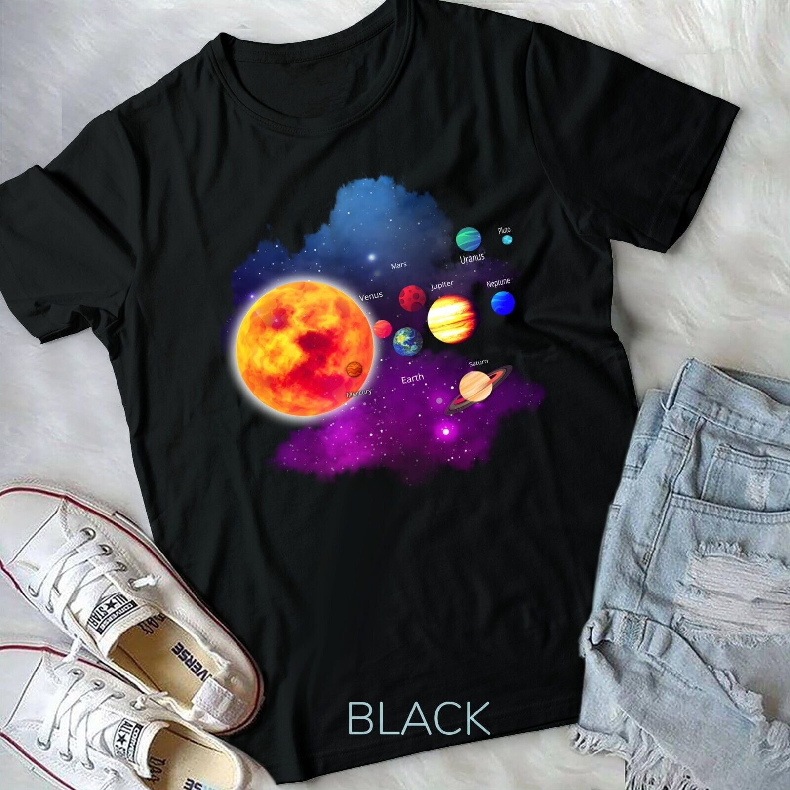 Solar System Planets for Astronomy and Space Geeks Kids Unisex T-shirt ...